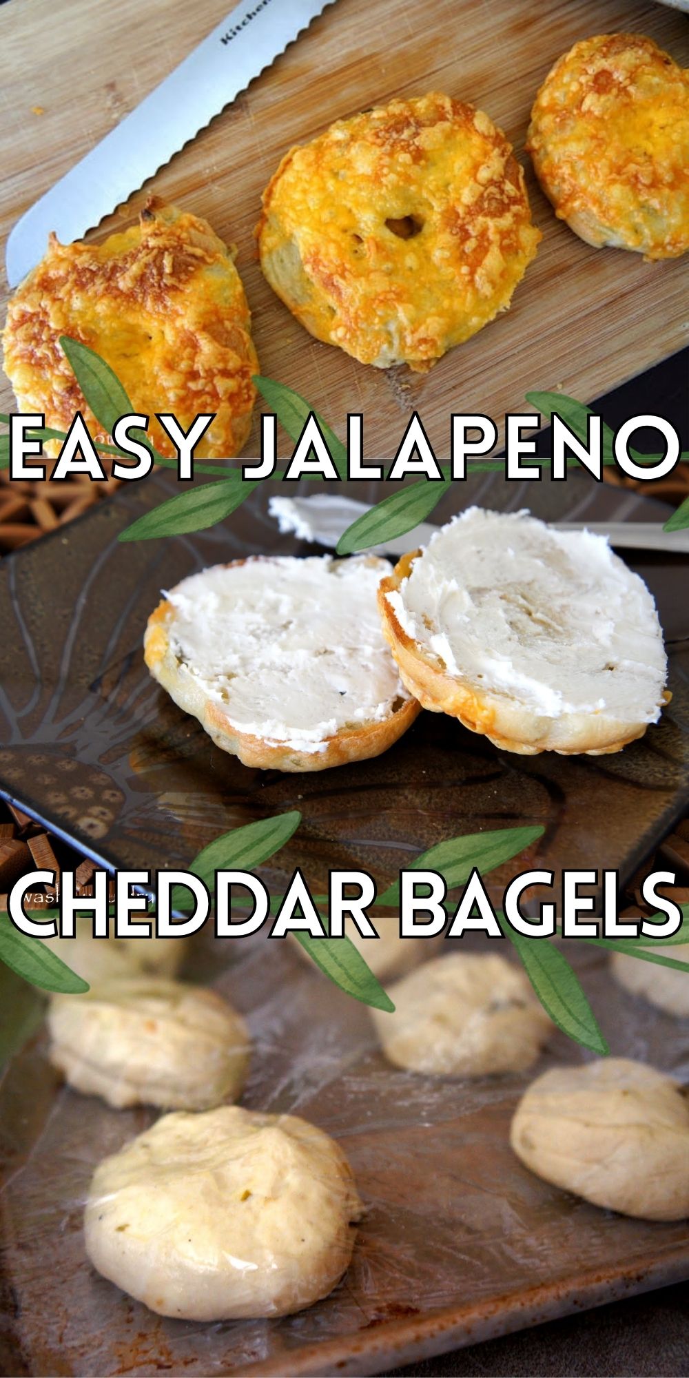 Jalapeno Cheddar Bagels - I Wash You Dry