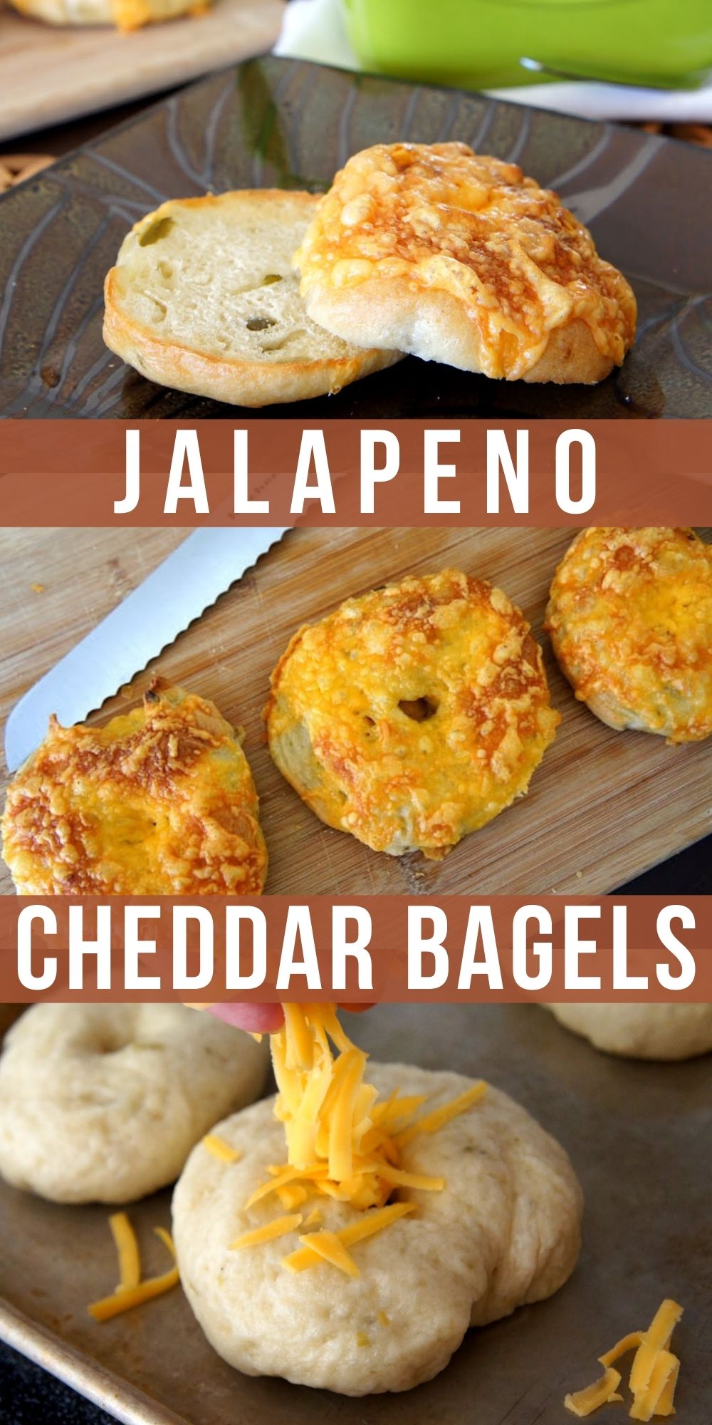 Jalapeno Cheddar Bagels - I Wash You Dry
