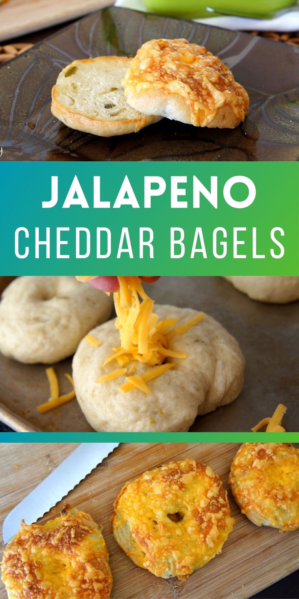 Jalapeno Cheddar Bagels - I Wash You Dry