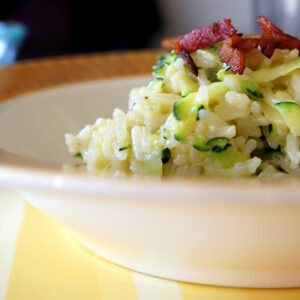 5 Minute Cheesy Zucchini Rice - I Wash You Dry