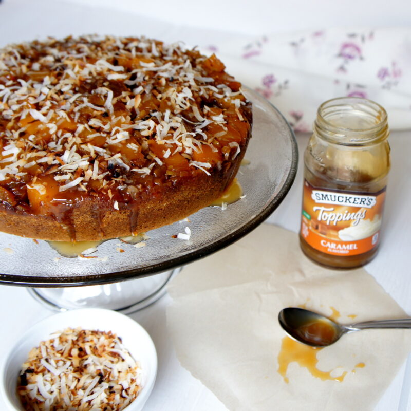 Mango Upside Down Gingerbread Cake - I Wash You Dry