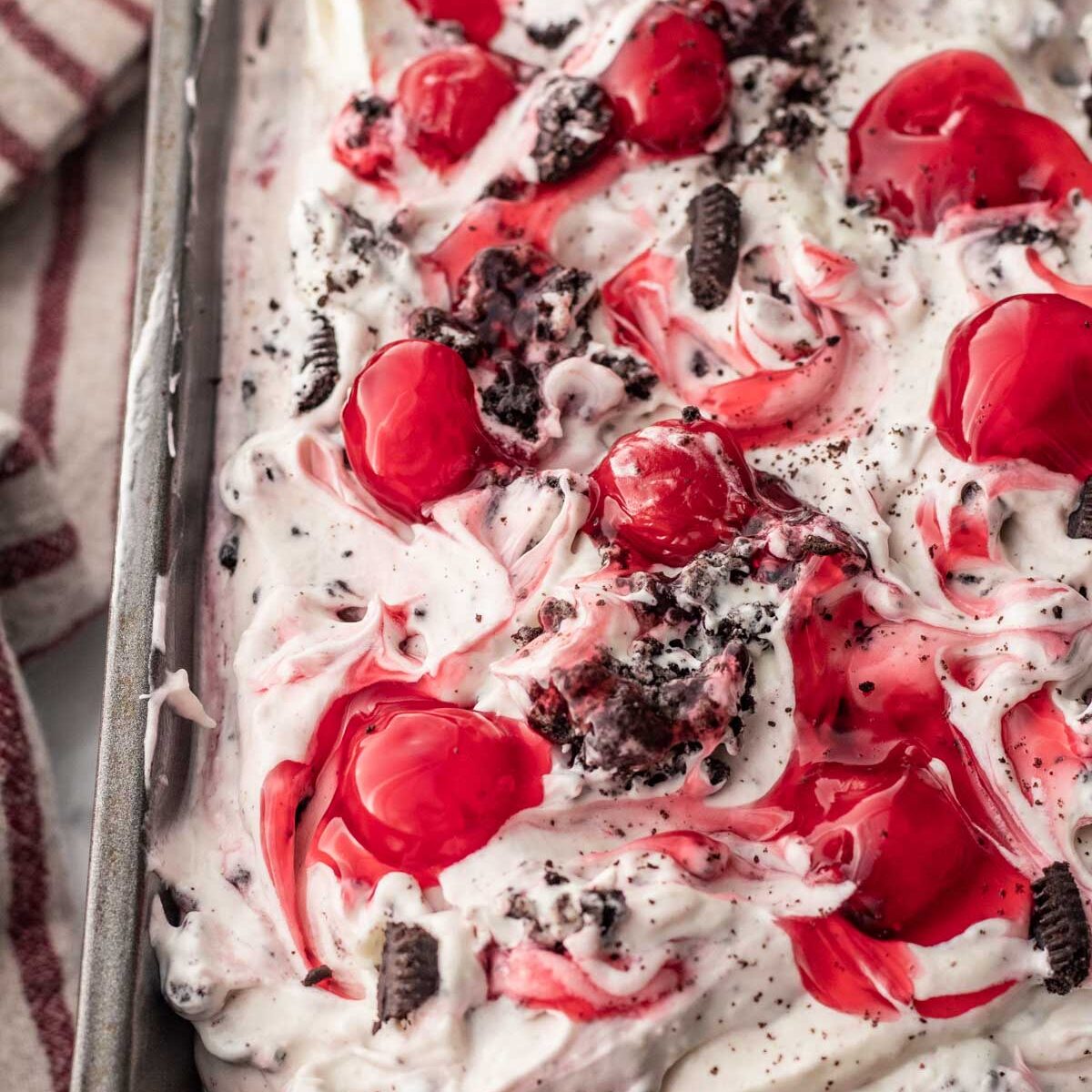 Chocolate Cherry Cheesecake Ice Cream - I Wash You Dry