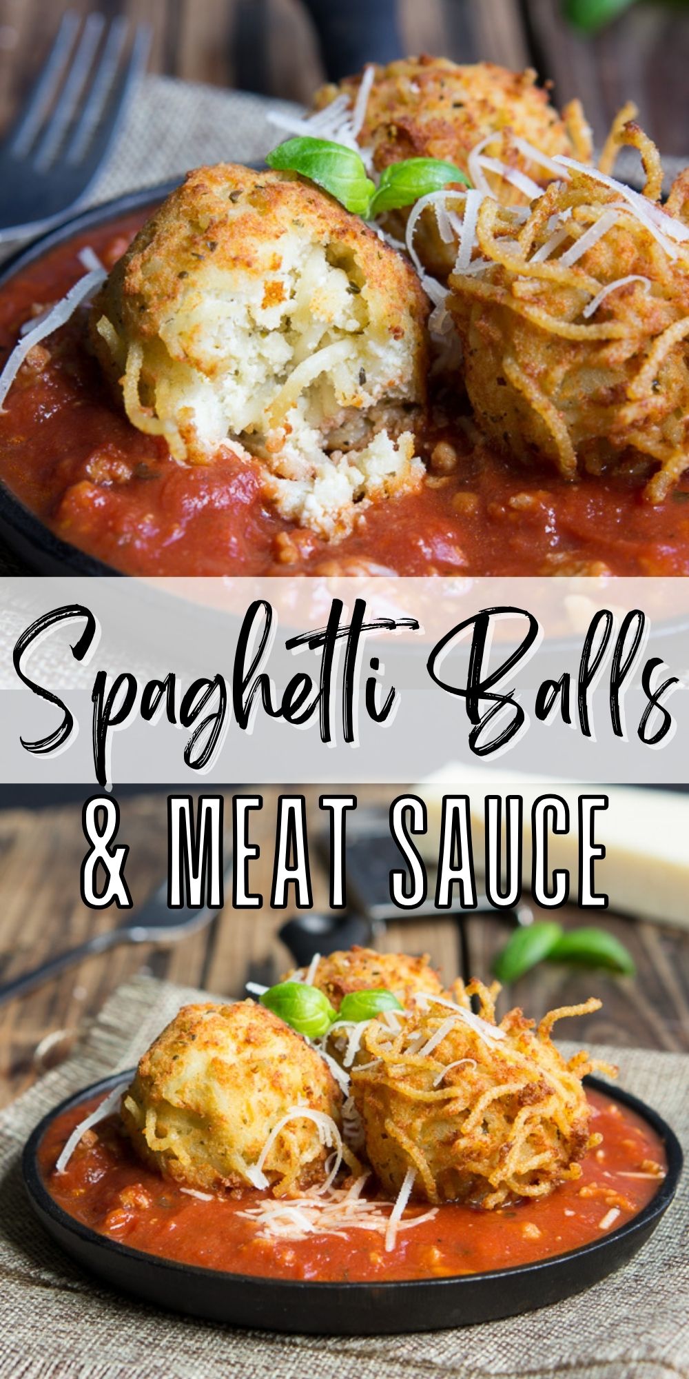 Spaghetti Balls with Meat Sauce - I Wash You Dry