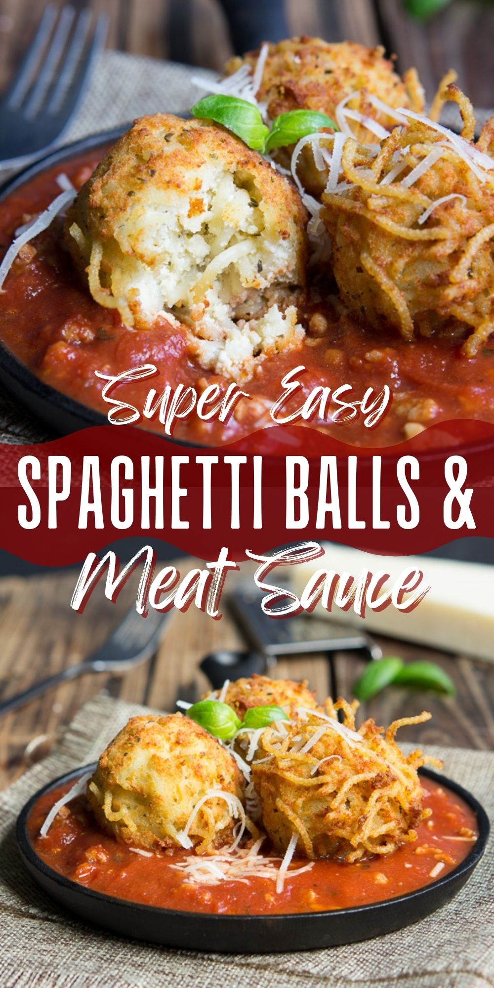 Spaghetti Balls with Meat Sauce - I Wash You Dry