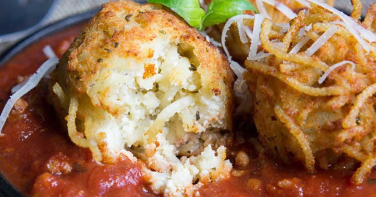 Spaghetti Balls with Meat Sauce - I Wash You Dry