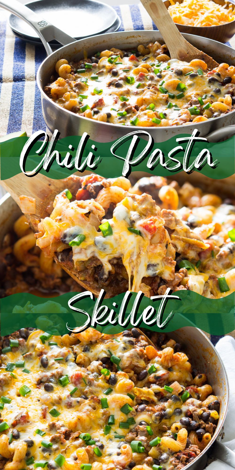 Chili-Pasta Skillet - I Wash You Dry