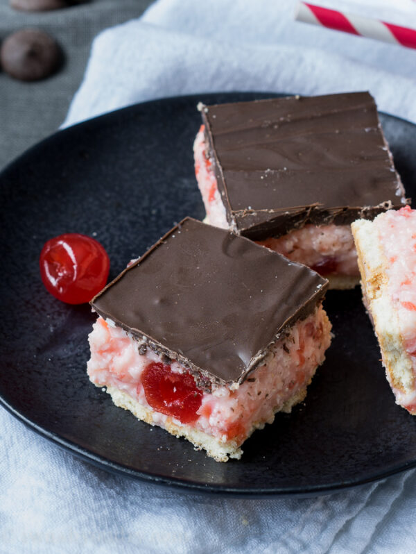 Cherry Ripe Slice - I Wash You Dry