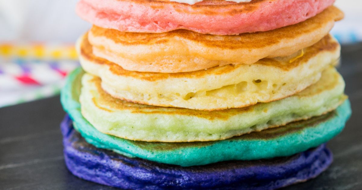 Rainbow Pancakes - I Wash You Dry