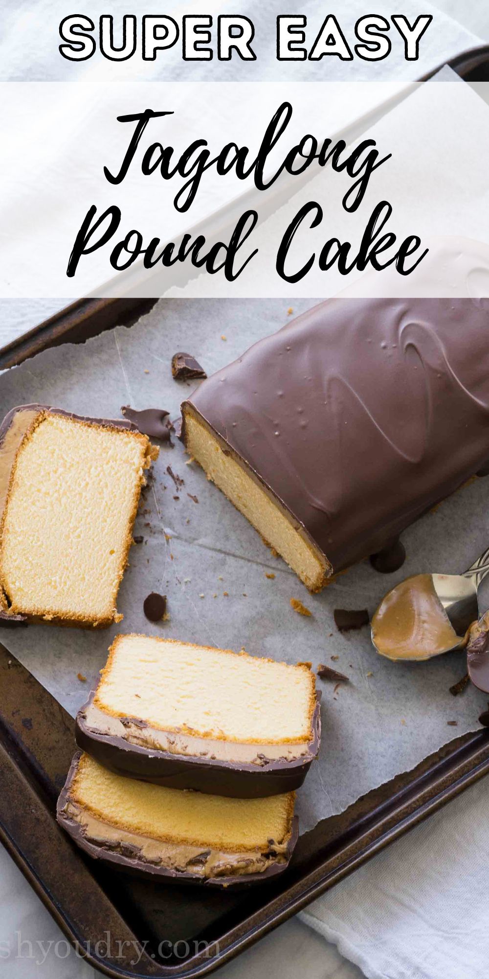 Super Easy Tagalong Pound Cake - I Wash You Dry