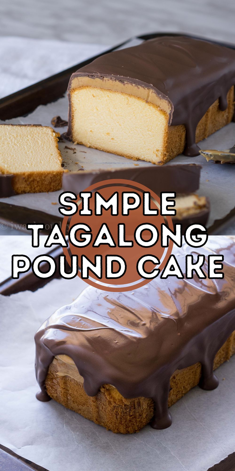 Super Easy Tagalong Pound Cake - I Wash You Dry