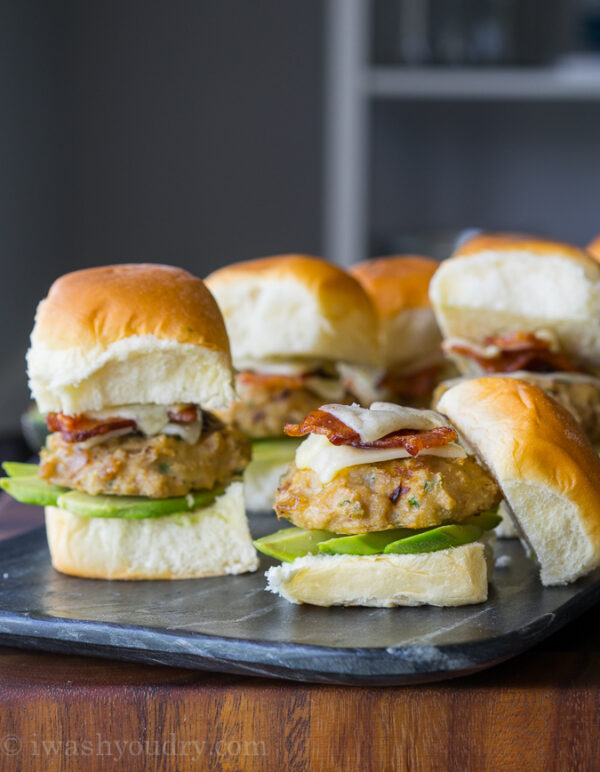 California Avocado Chicken Sliders - I Wash You Dry