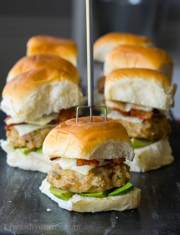 California Avocado Chicken Sliders - I Wash You Dry