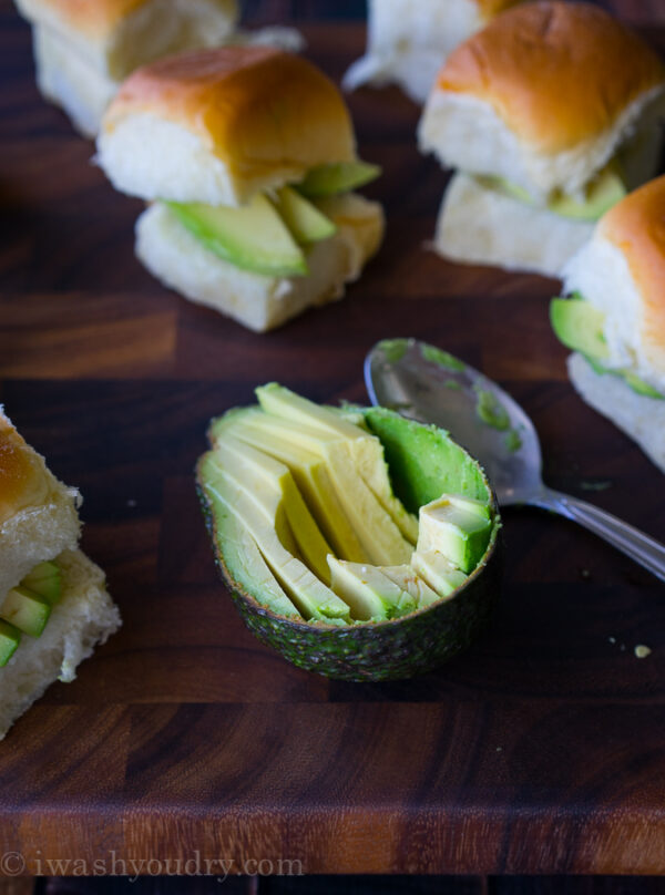 California Avocado Chicken Sliders - I Wash You Dry