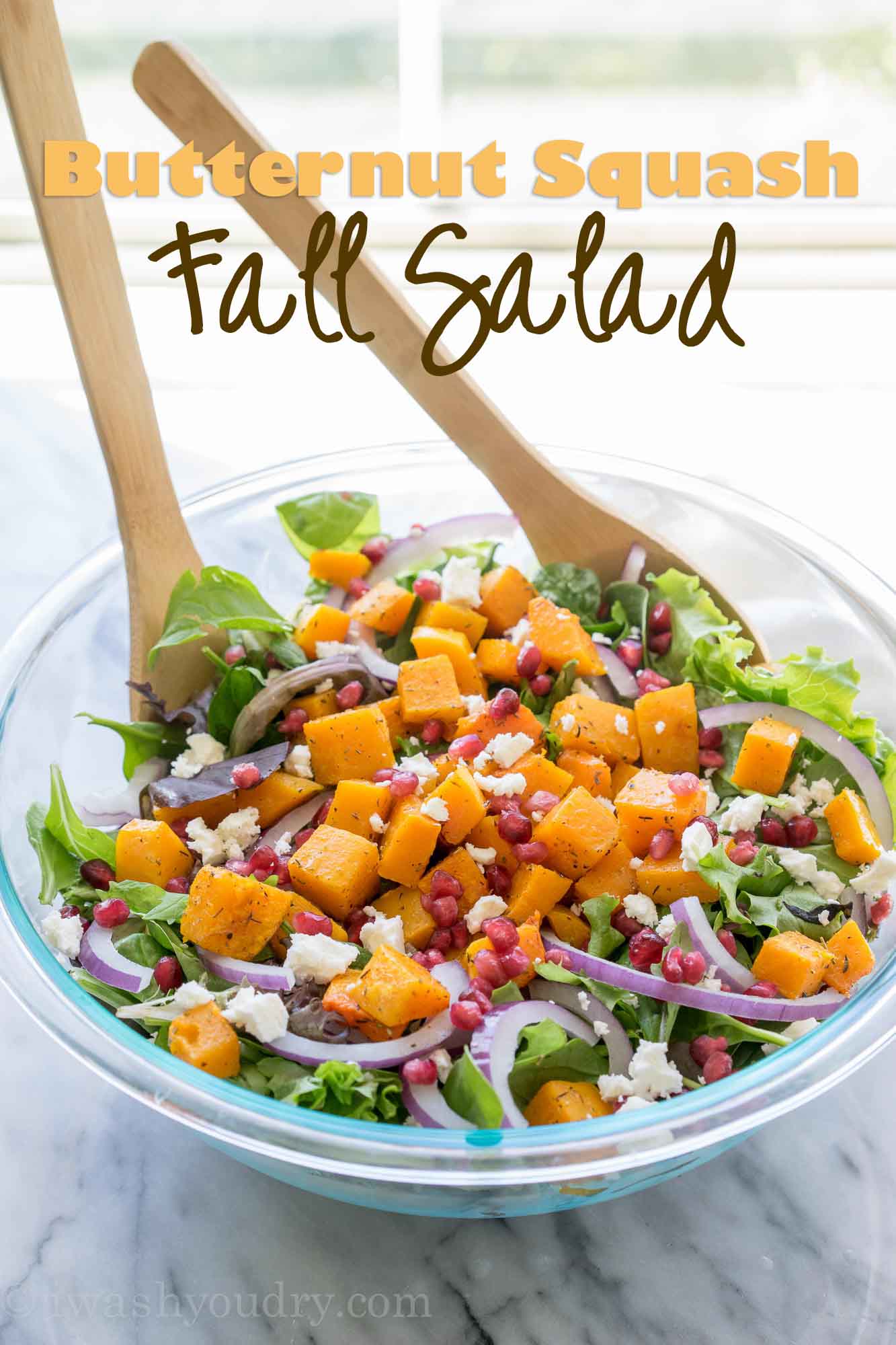 Butternut Squash Fall Salad - I Wash You Dry