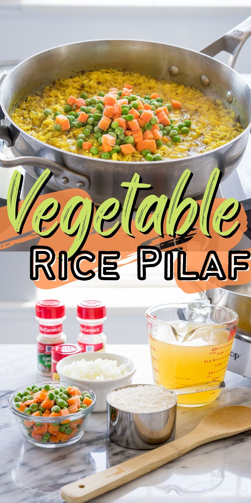 Easy Vegetable Rice Pilaf - I Wash You Dry