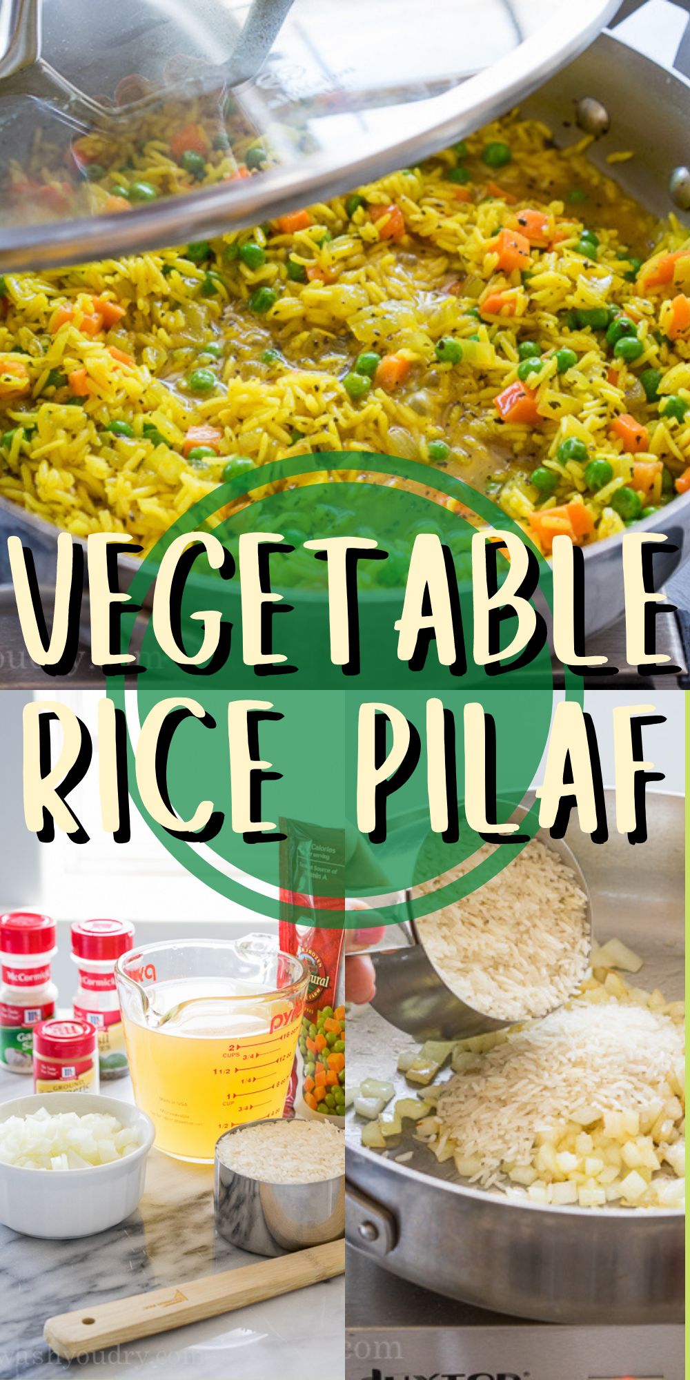 Easy Vegetable Rice Pilaf - I Wash You Dry