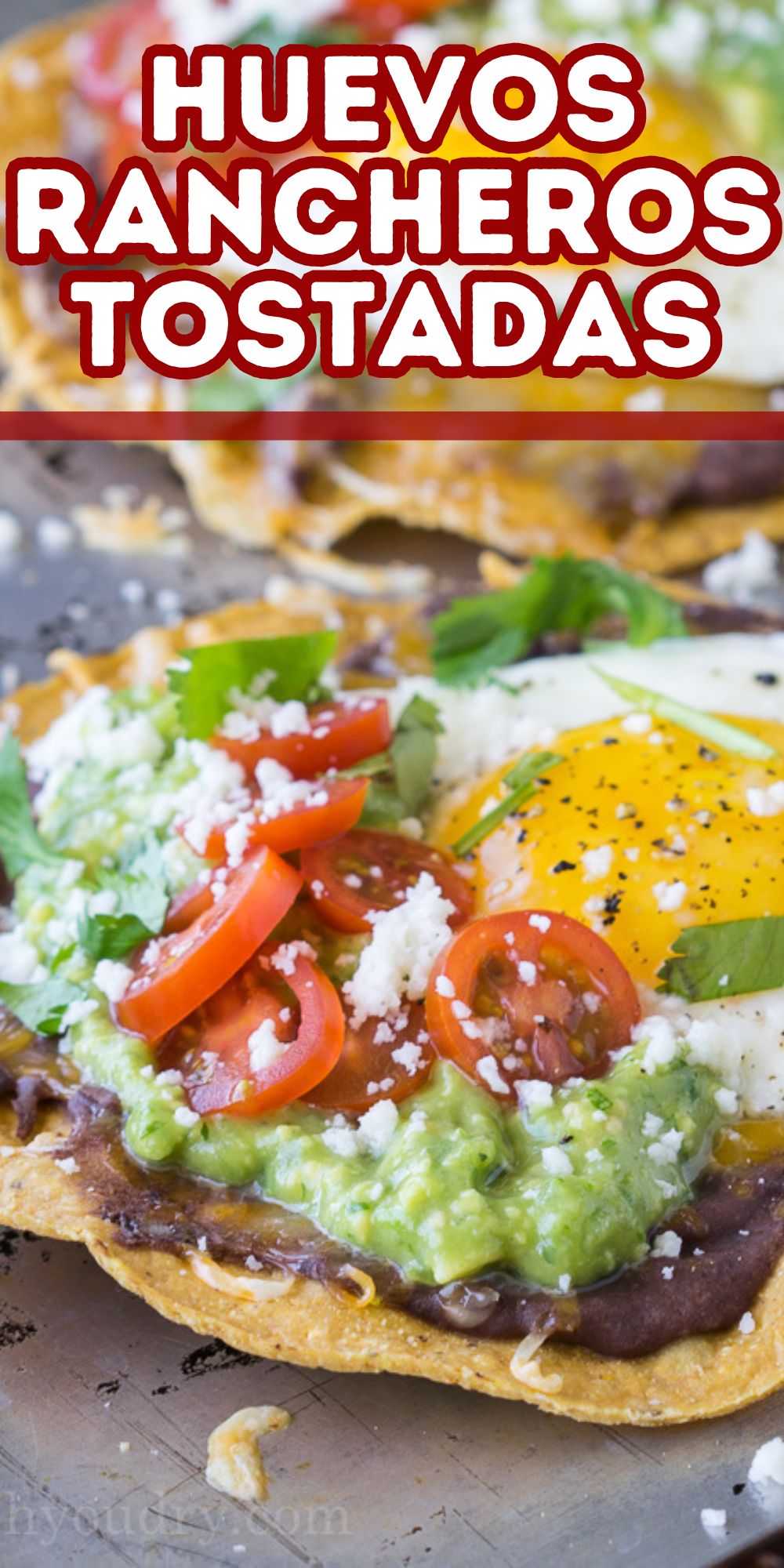 Huevos Rancheros Breakfast Tostadas with Avocado Salsa Verde - I Wash ...