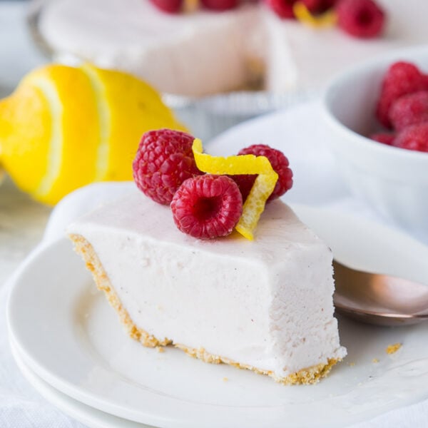 3 Ingredient Raspberry Lemonade Pie - I Wash You Dry