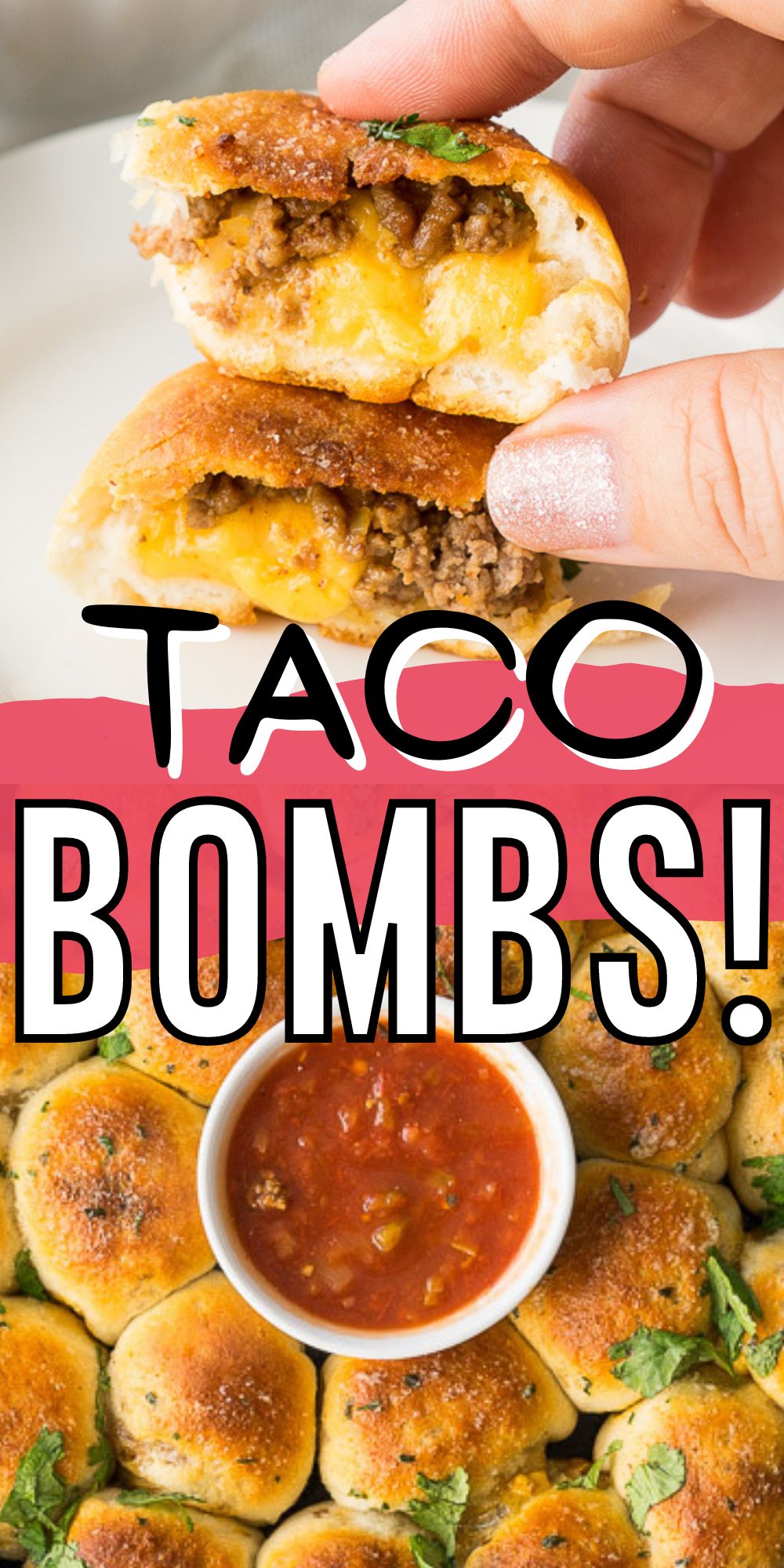 Cheesy Taco Bombs Skillet - I Wash You Dry