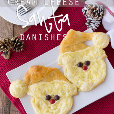 Cream Cheese Santa Danish - I Wash You Dry