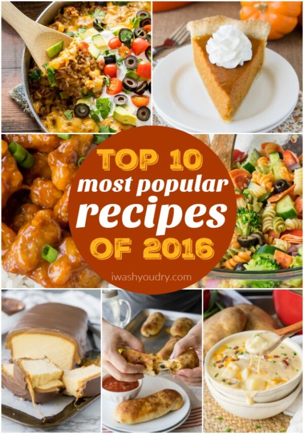 Most Popular Recipes of 2016 - I Wash You Dry