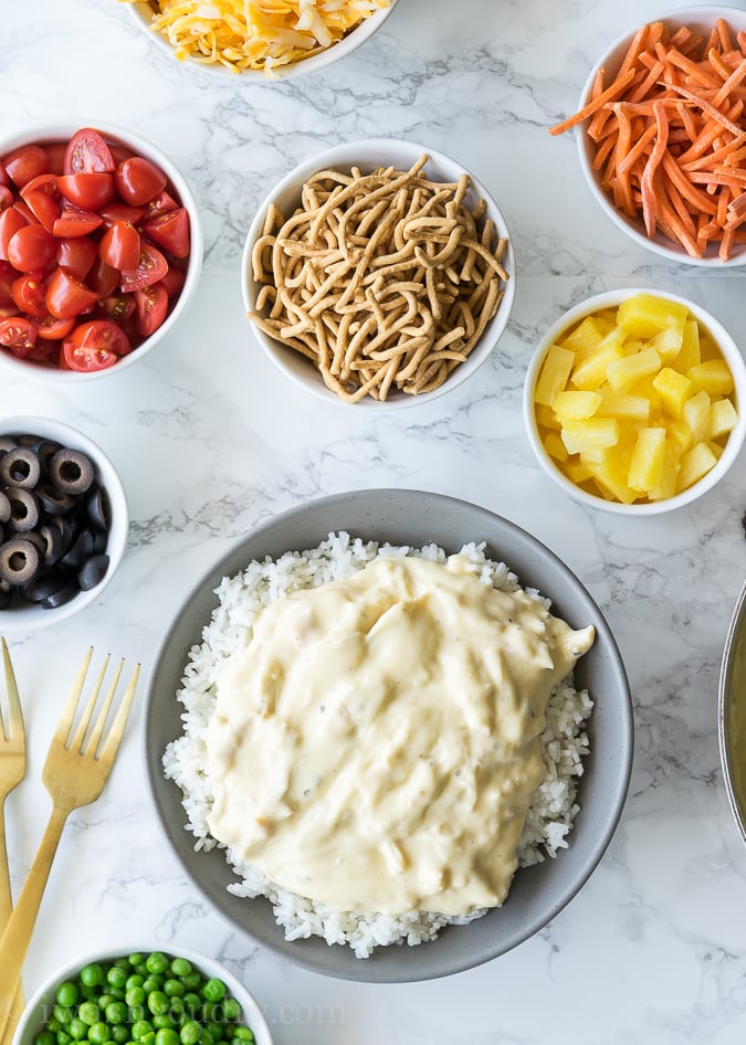 Quick Easy Hawaiian Haystacks - I Wash You Dry