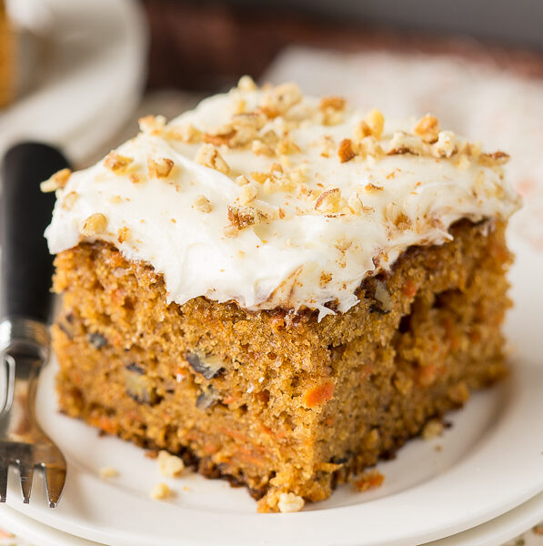 Carrot Poke Cake - I Wash You Dry
