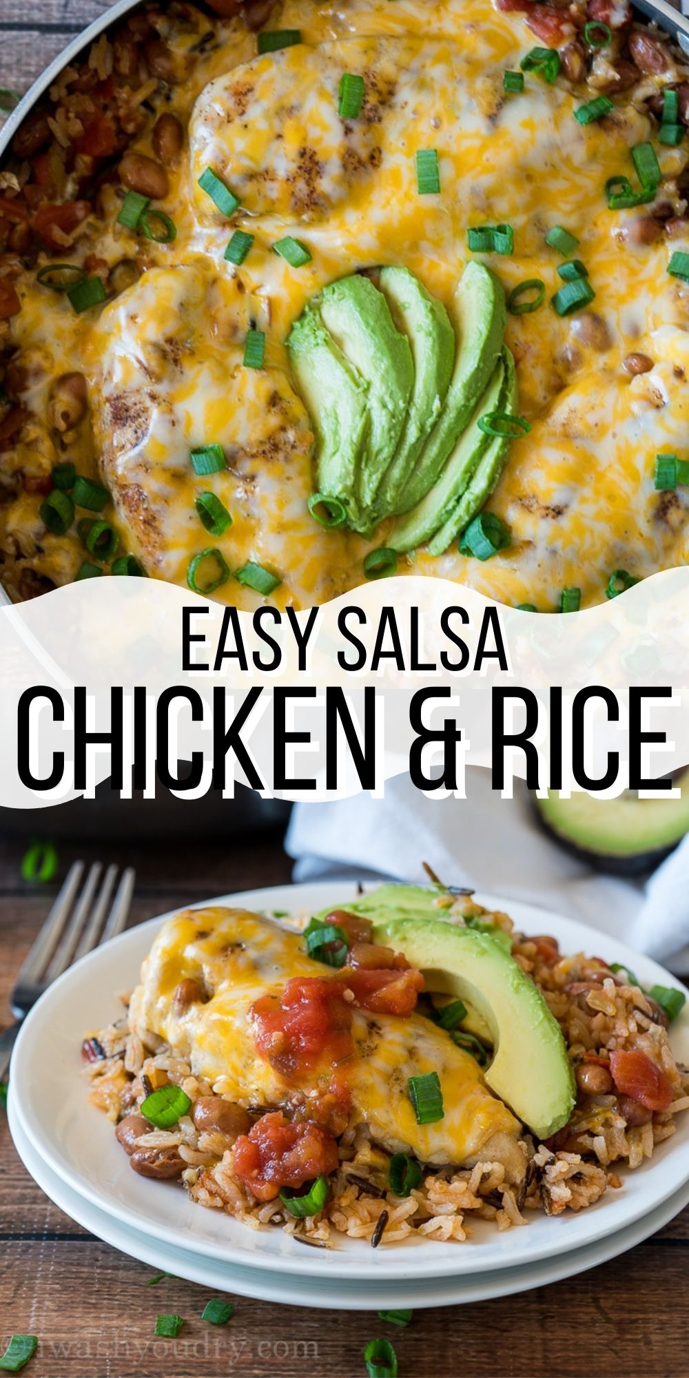 Salsa Chicken Rice Skillet - I Wash You Dry
