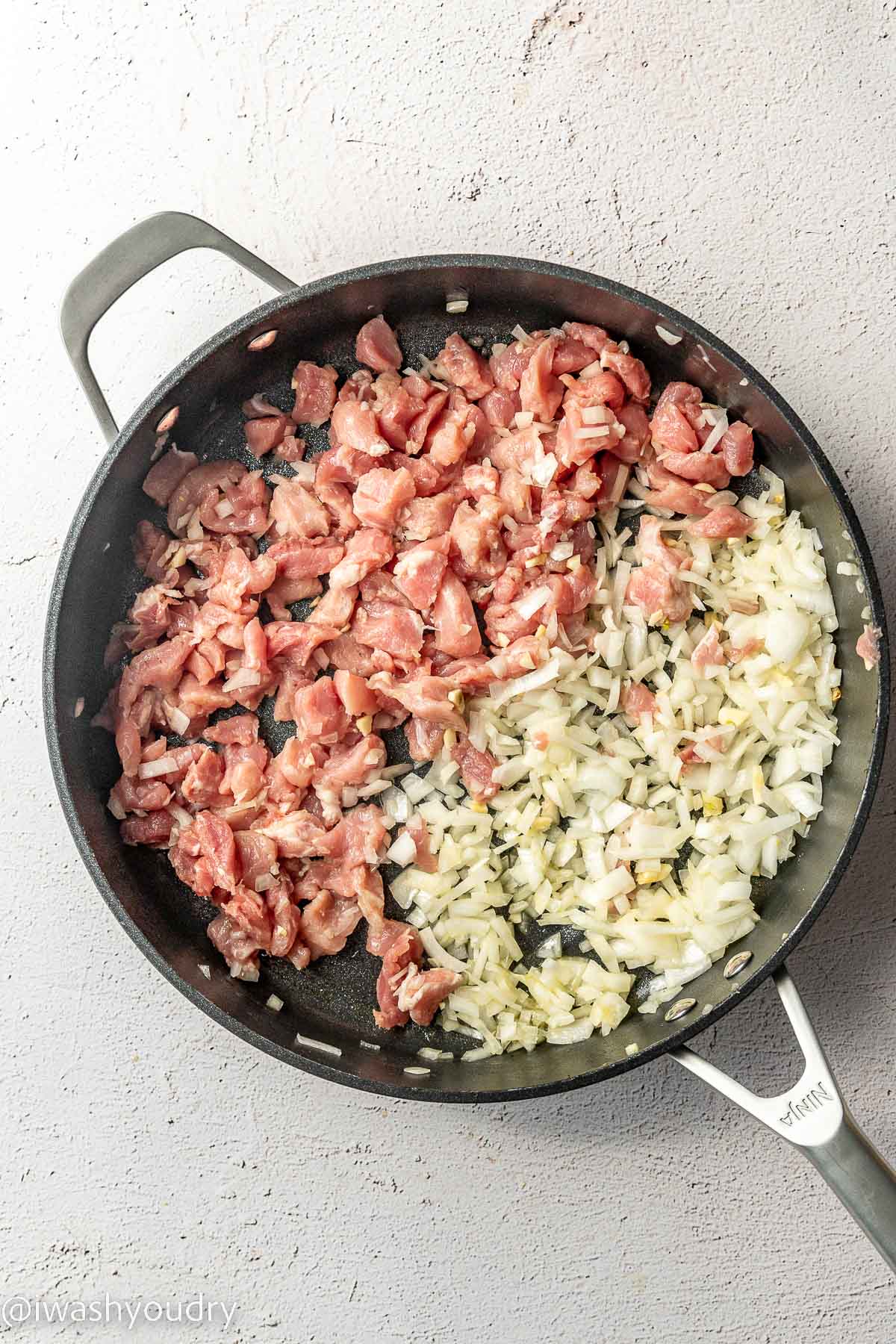 Cheesy Pork and Rice Skillet - I Wash You Dry