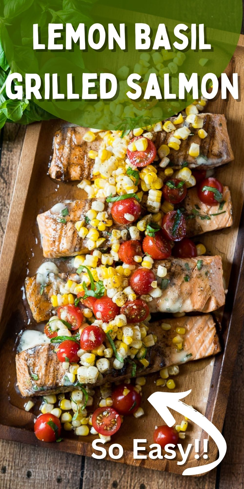 Lemon Basil Grilled Salmon - I Wash You Dry
