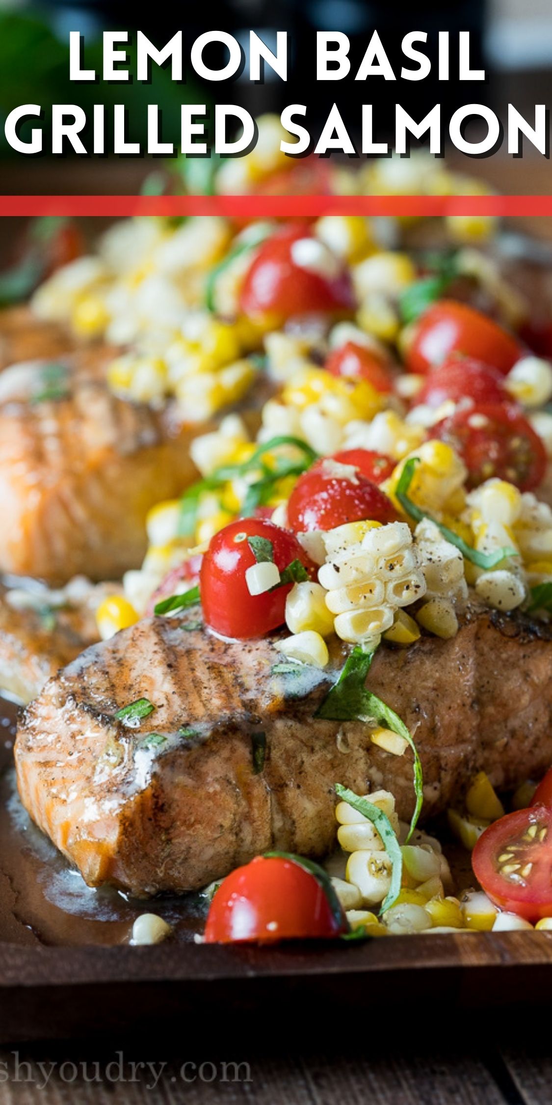 Lemon Basil Grilled Salmon - I Wash You Dry