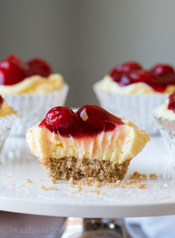 Quick Cherry No Bake Cheesecakes - I Wash You Dry