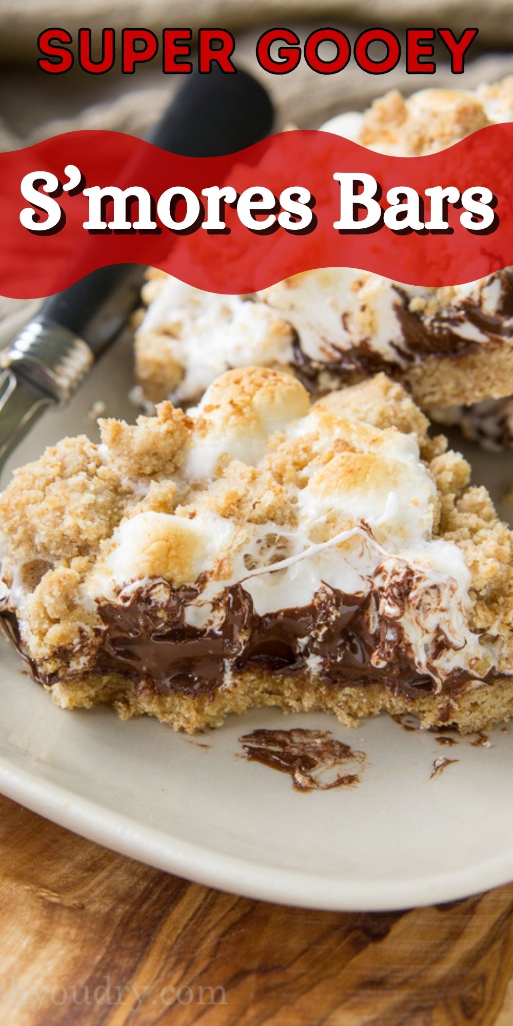 Gooey S'mores Cake Bars