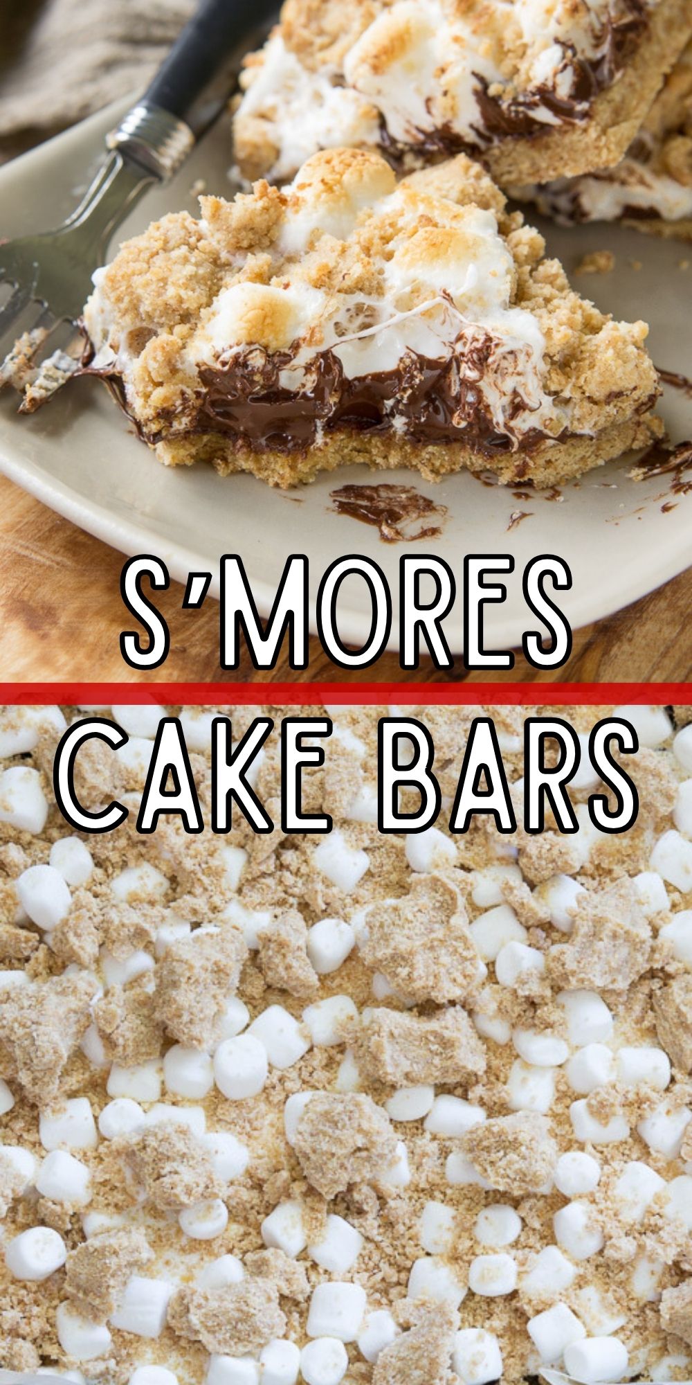 Gooey S'mores Cake Bars