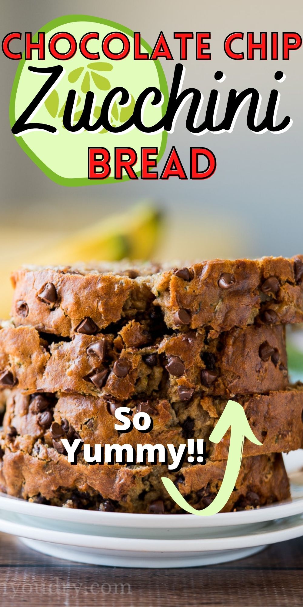 One Bowl Chocolate Chip Zucchini Bread - I Wash You Dry