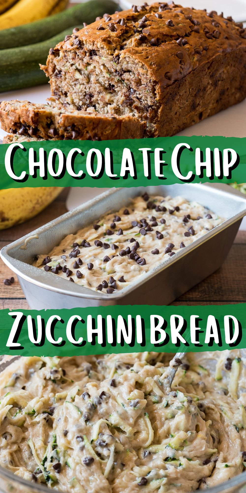 One Bowl Chocolate Chip Zucchini Bread - I Wash You Dry
