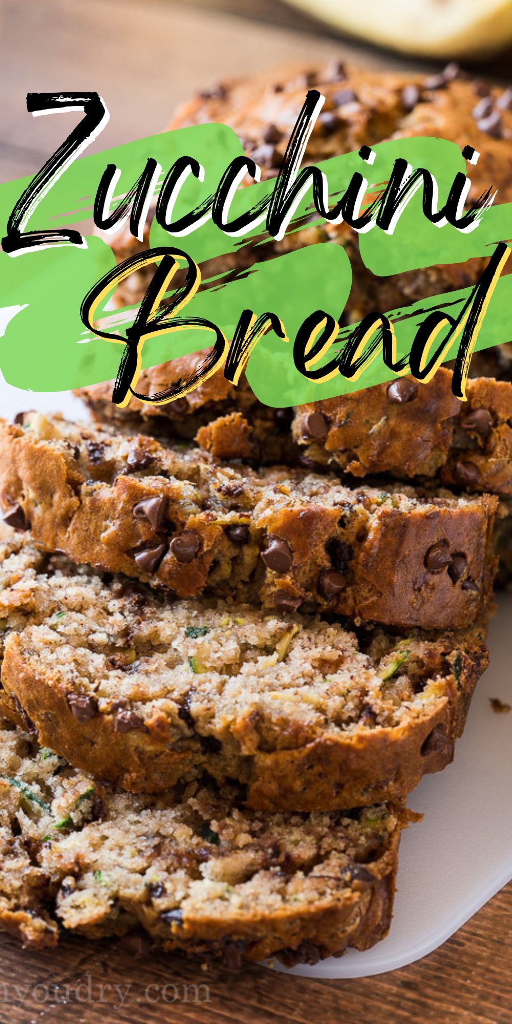 One Bowl Chocolate Chip Zucchini Bread - I Wash You Dry