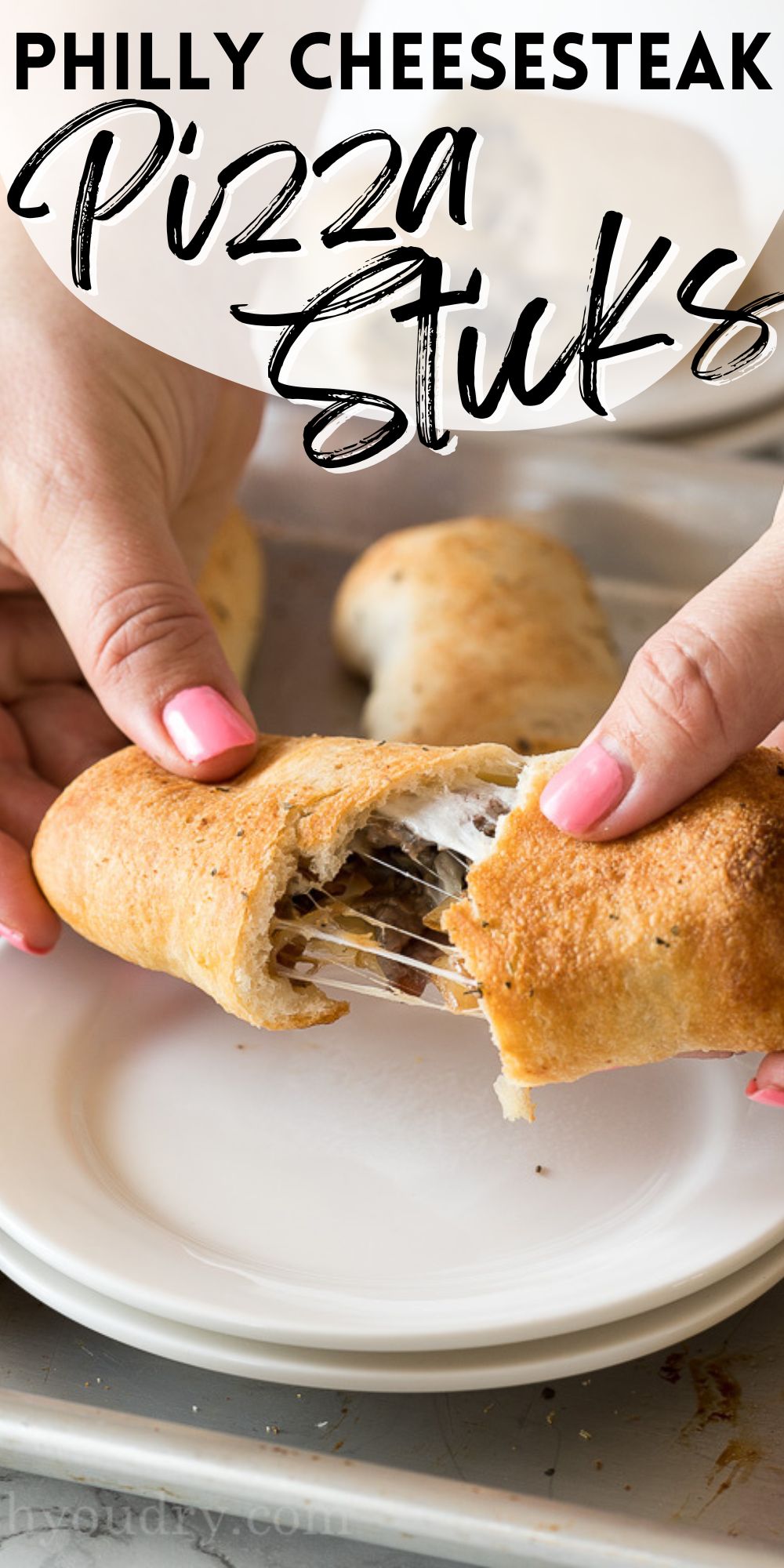 Philly Cheese Steak Pizza Sticks - I Wash You Dry
