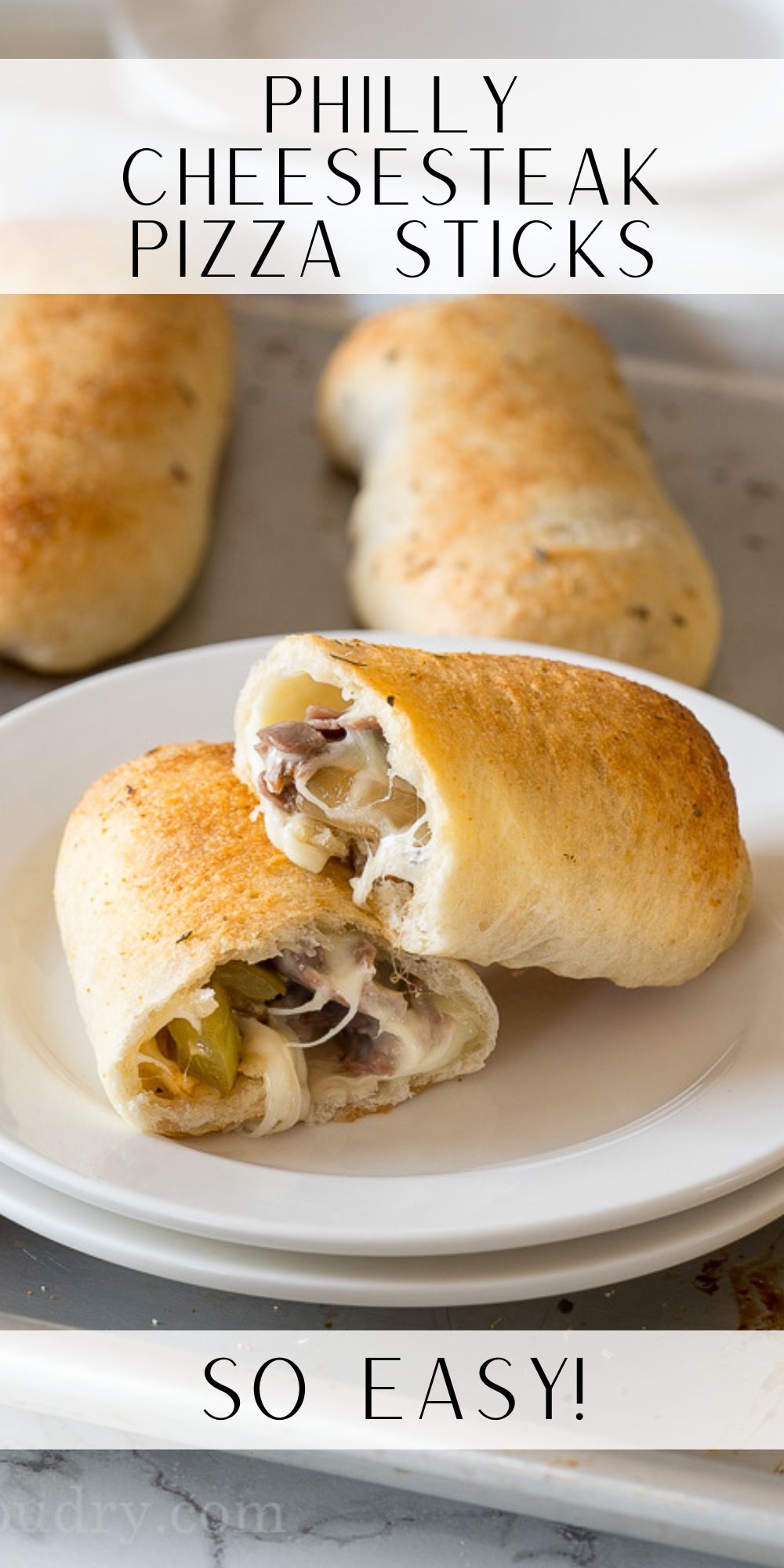 Philly Cheese Steak Pizza Sticks - I Wash You Dry