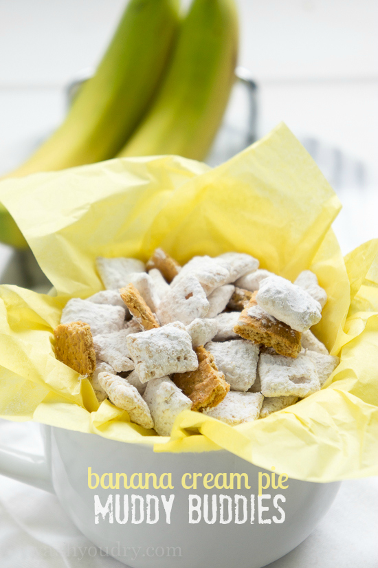 Banana Cream Pie Muddy Buddies - I Wash You Dry