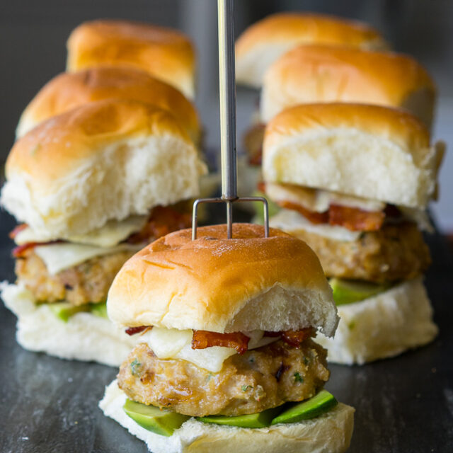 California Avocado Chicken Sliders - I Wash You Dry