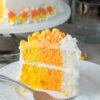 Candy Corn Layer Cake - I Wash You Dry