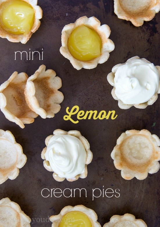 Mini Lemon Cream Pies - I Wash You Dry