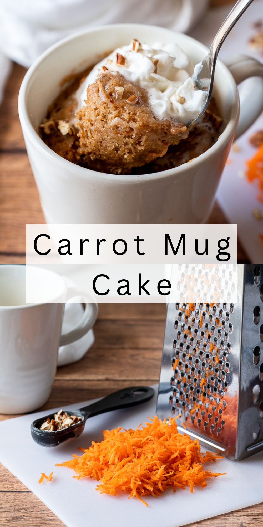Easy Carrot Cake Mug Cake Recipe - I Wash You Dry