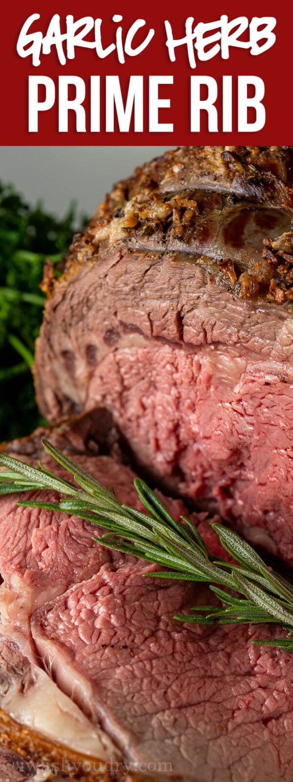 Garlic Herb Prime Rib Recipe - I Wash You Dry