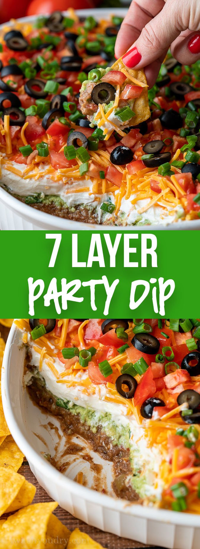 7 Layer Dip Recipe - I Wash You Dry