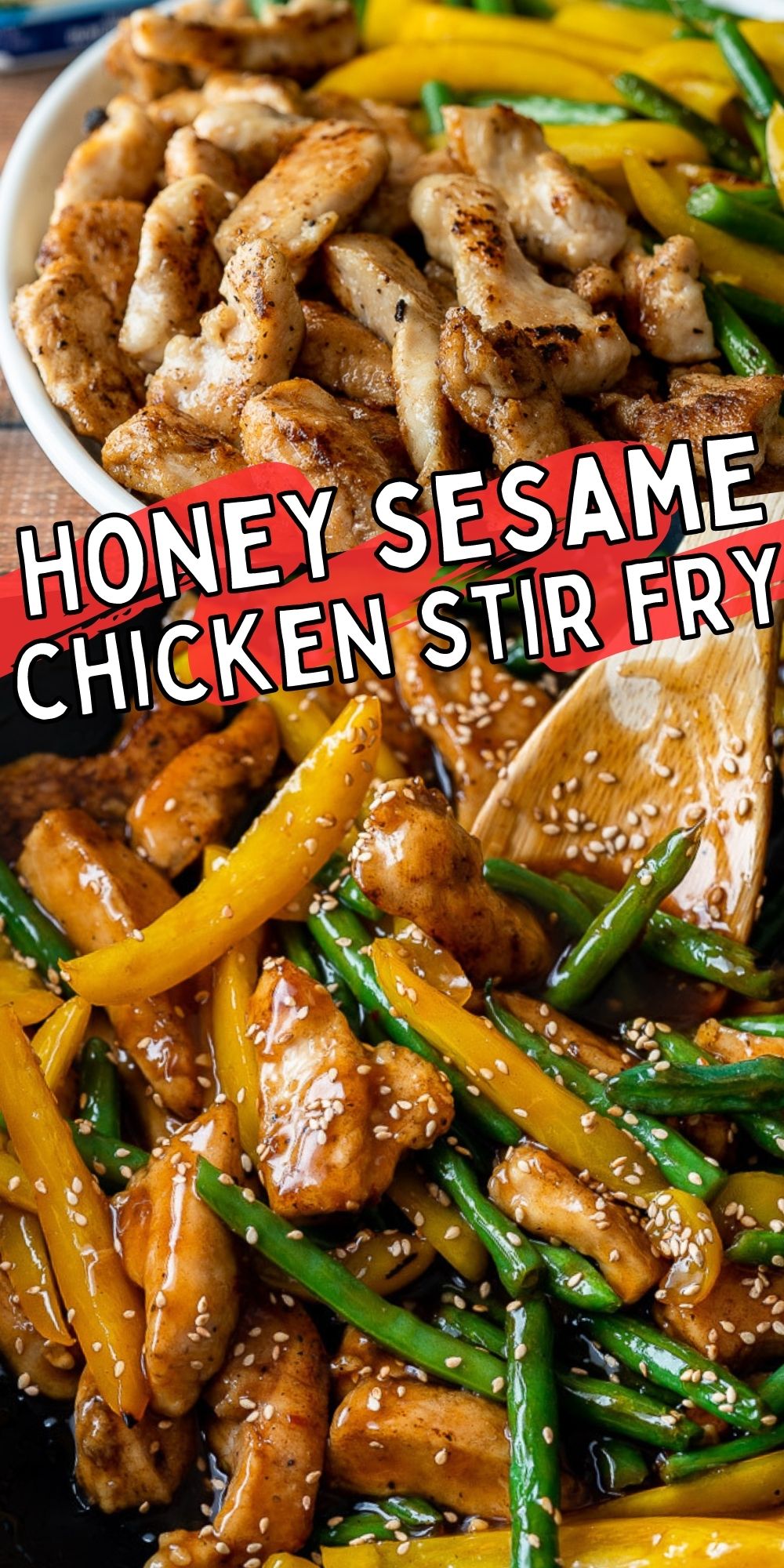 Honey Sesame Chicken Stir Fry - I Wash You Dry