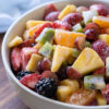 Creamy Fresh Fruit Salad - I Wash You Dry