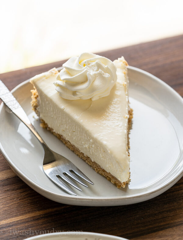 Easy No Bake Cheesecake Recipe - I Wash You Dry