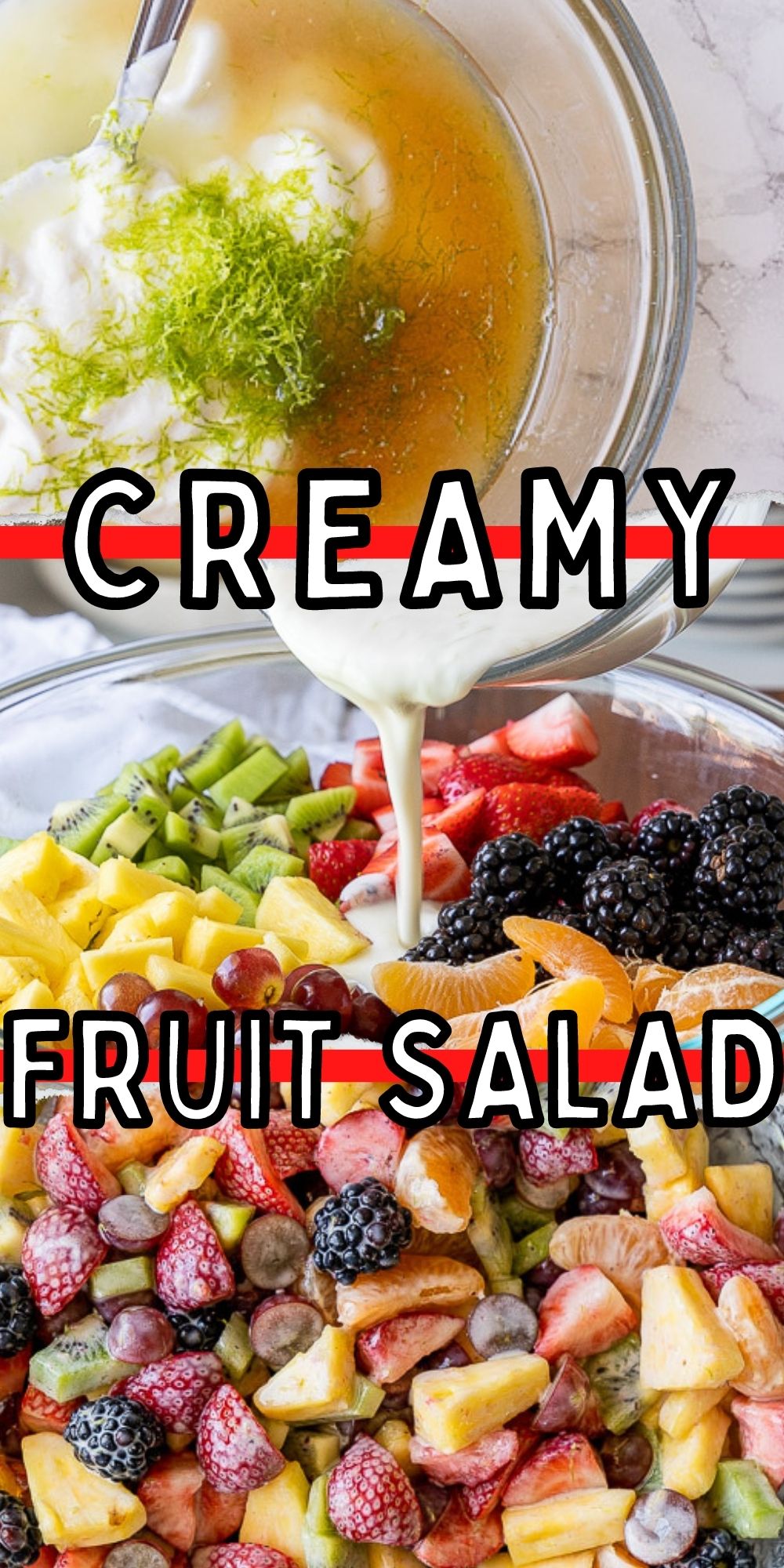 Creamy Fresh Fruit Salad - I Wash You Dry